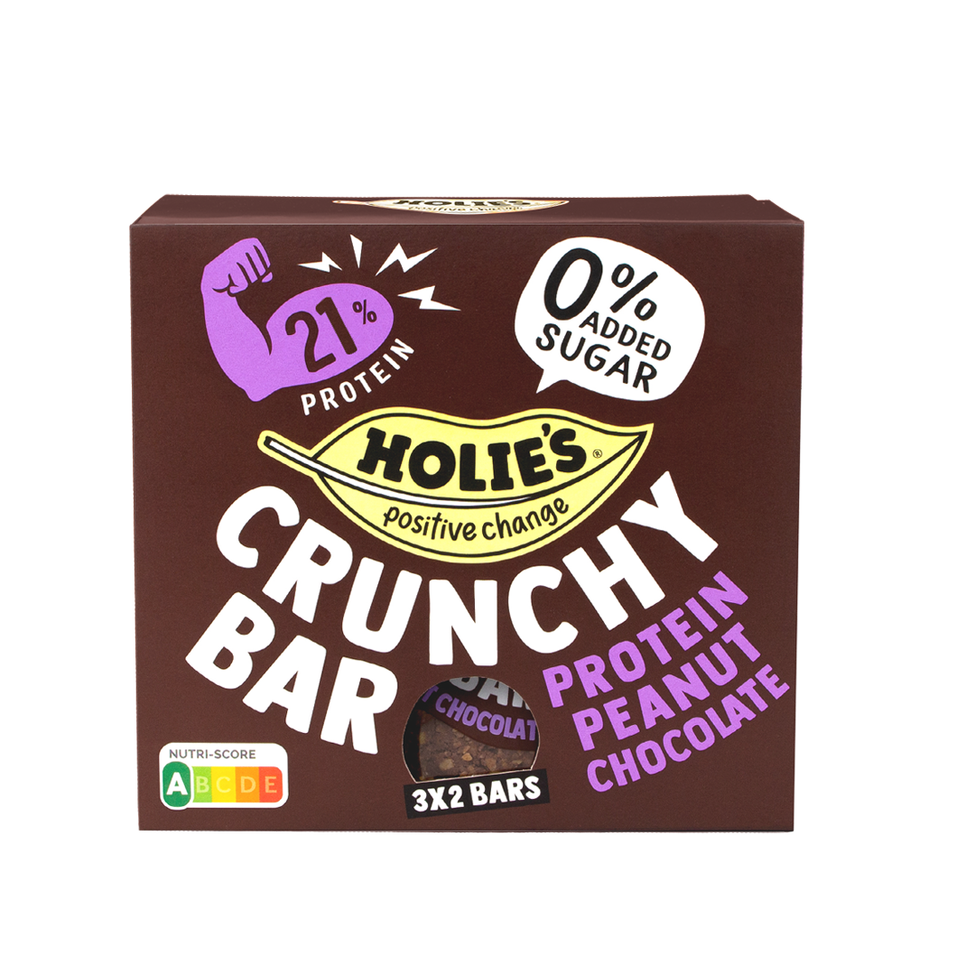 Crunchy Bar Protein Peanut Chocolate (9x120g) – Holie's