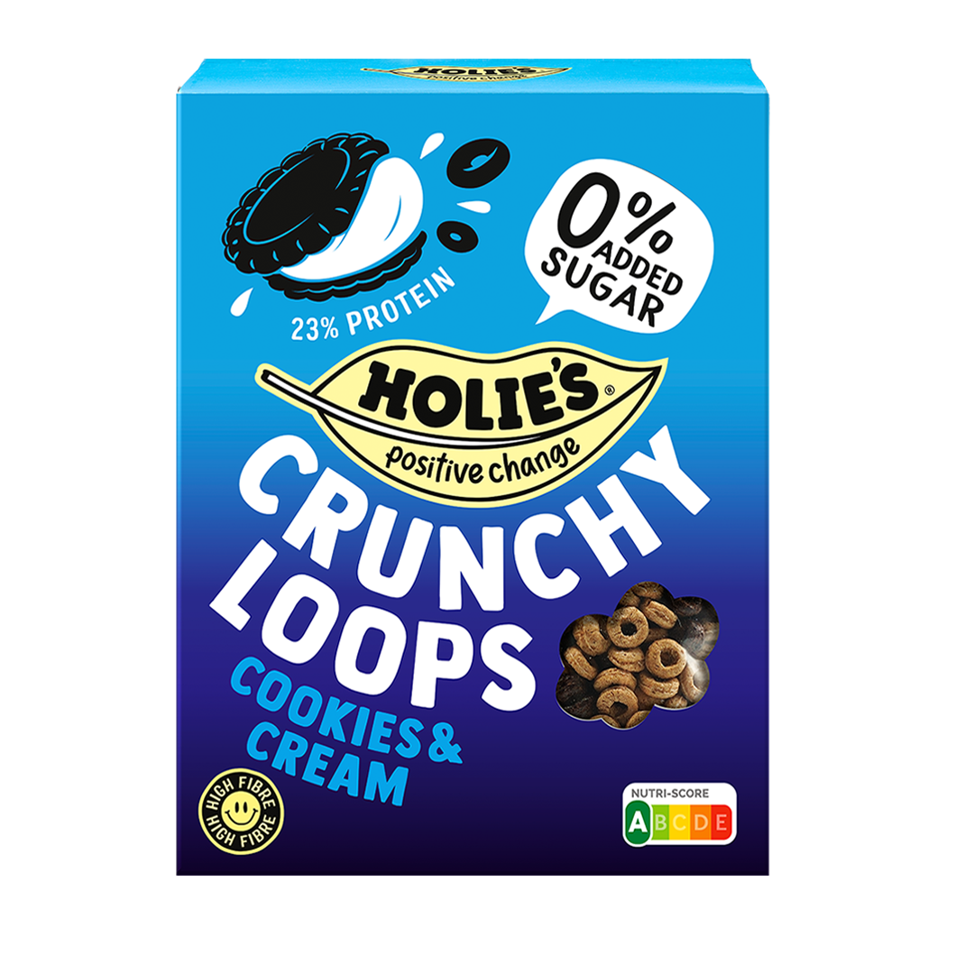 Crunchy Loops Cookies & Cream (8x350g) – Holie's